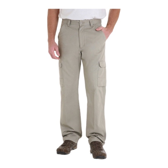 Wrangler | Pants | Wrangler Cargo Pants Beige Flap Rear Pockets Cotton ...